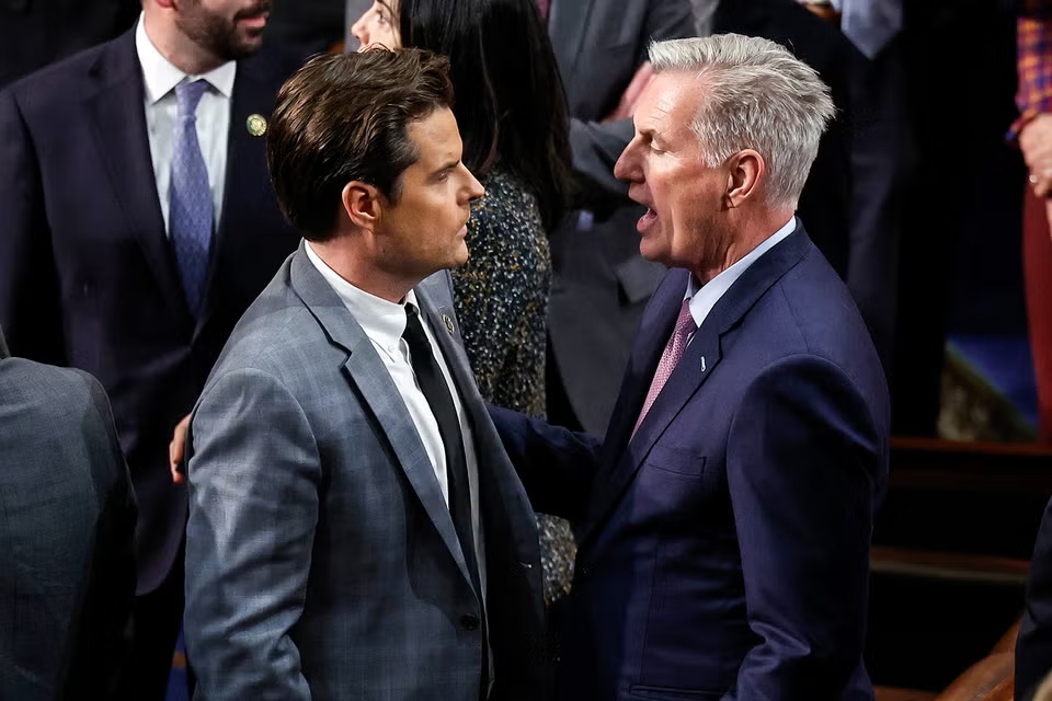 Matt Gaetz Triumphs in Bid to Oust Kevin McCarthy as Speaker - US Politics Essay Topics ...